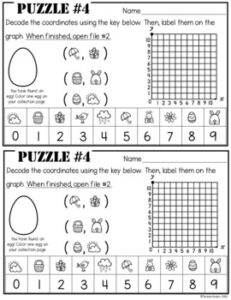 5th Grade Easter Math Breakout Escape Room Activity | Coordinate Grid ...