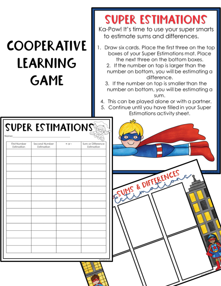 3rd Grade Estimating Sums and Differences Lesson & Activity with ...
